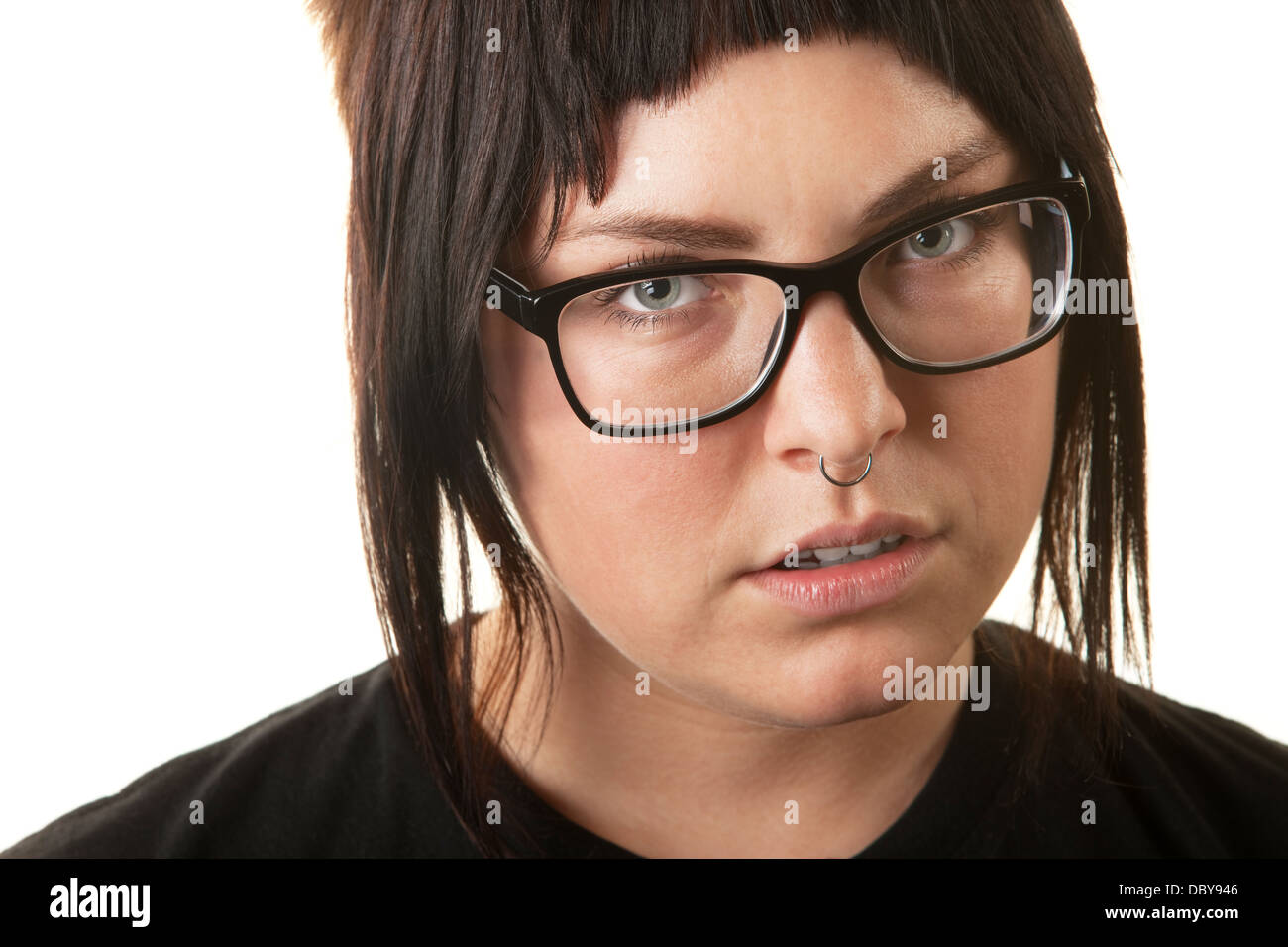 Aggravated Female Teen Stock Photo - Alamy