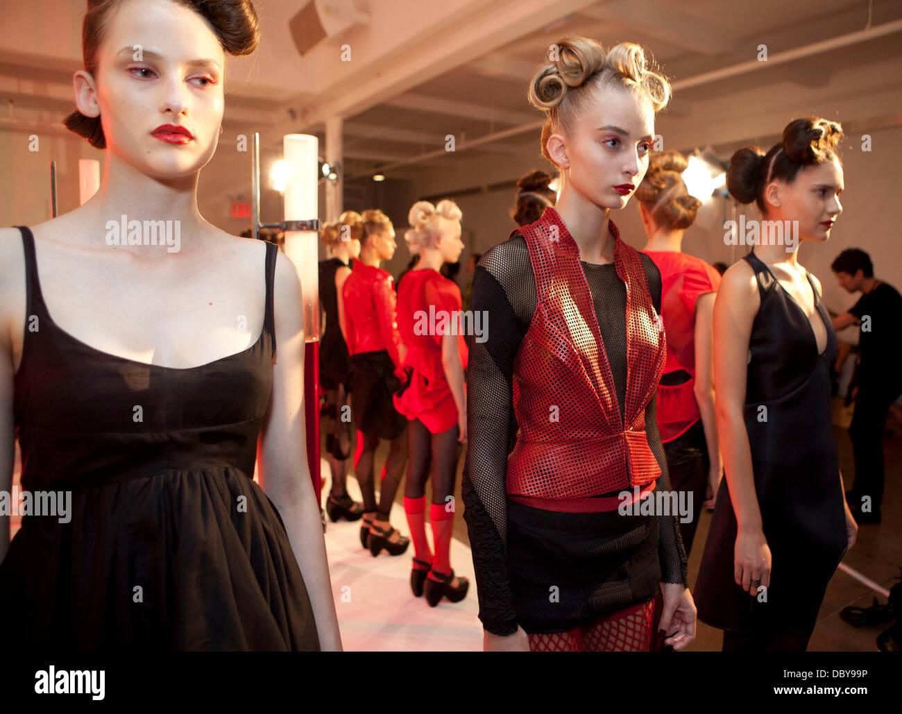 Models New York Mercedes-Benz Fashion Week Spring 2012 - Katie ...