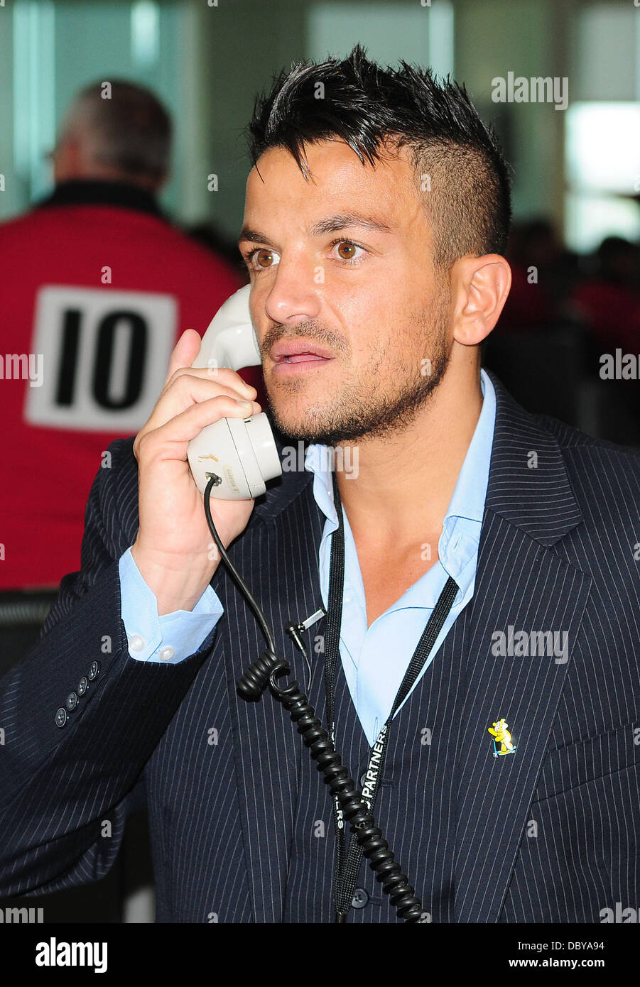 Peter Andre, on the trading floor of BGC Partners' Charity Day which is ...