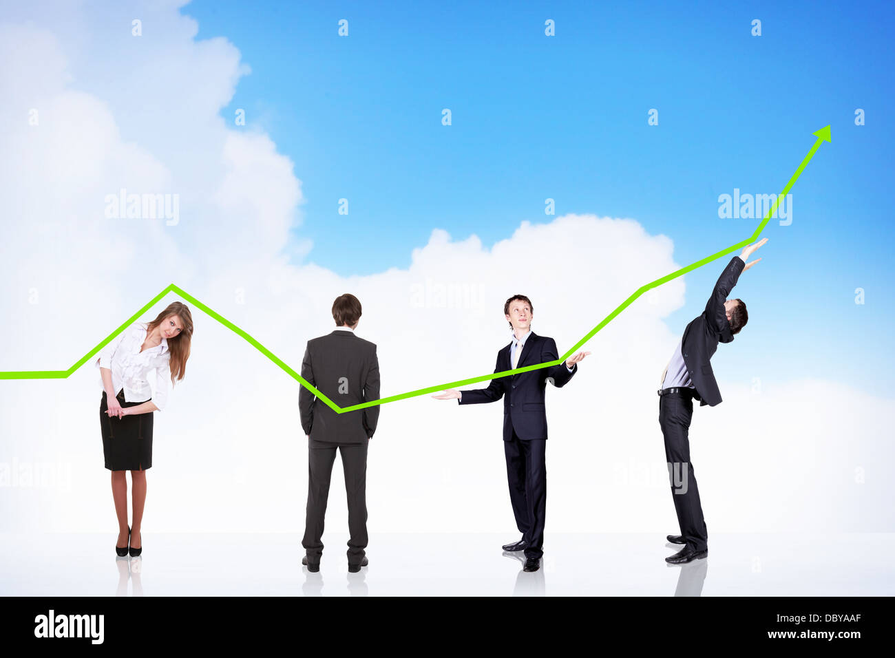 Business Growth And Success Graph Stock Photo - Alamy