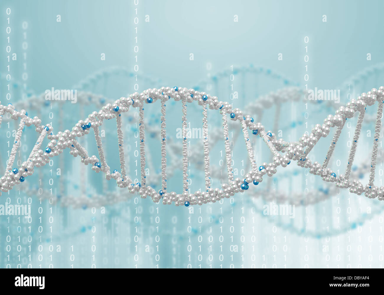 DNA strand illustration Stock Photo - Alamy