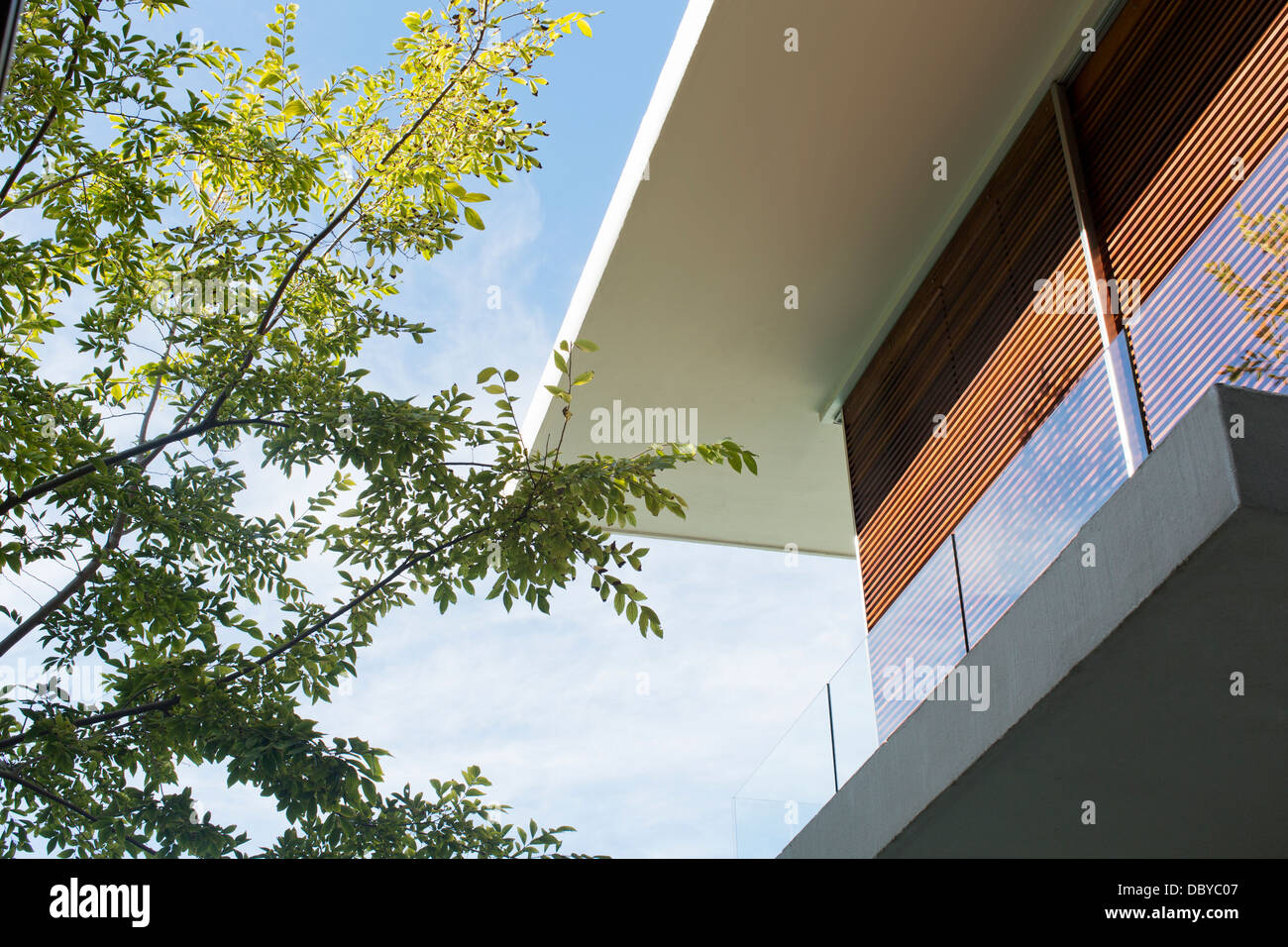 Roofline of modern house Stock Photo - Alamy