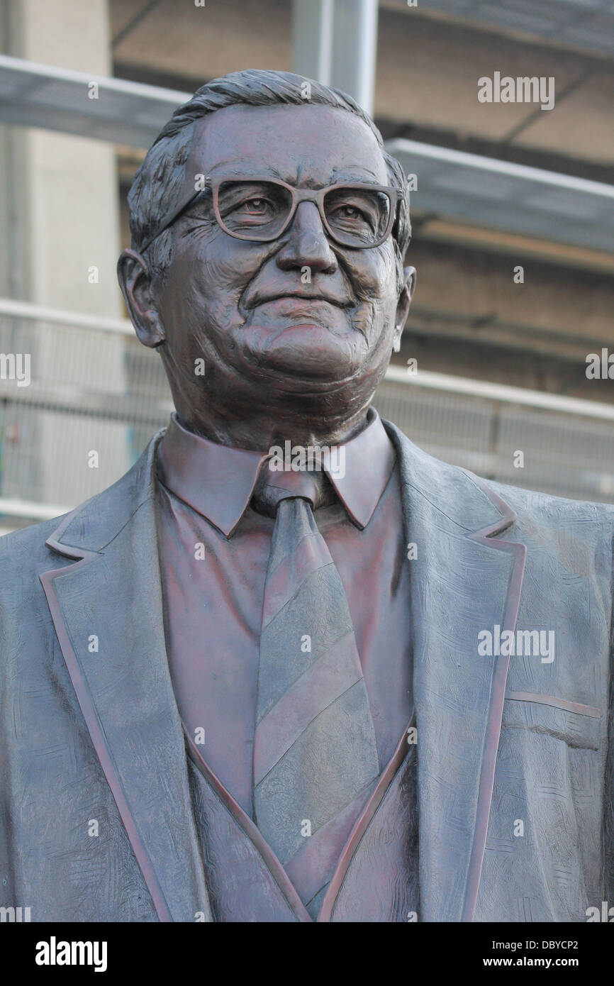 Statue Statue dedication for Joe Robbie before the Miami Dolphins 2011 ...
