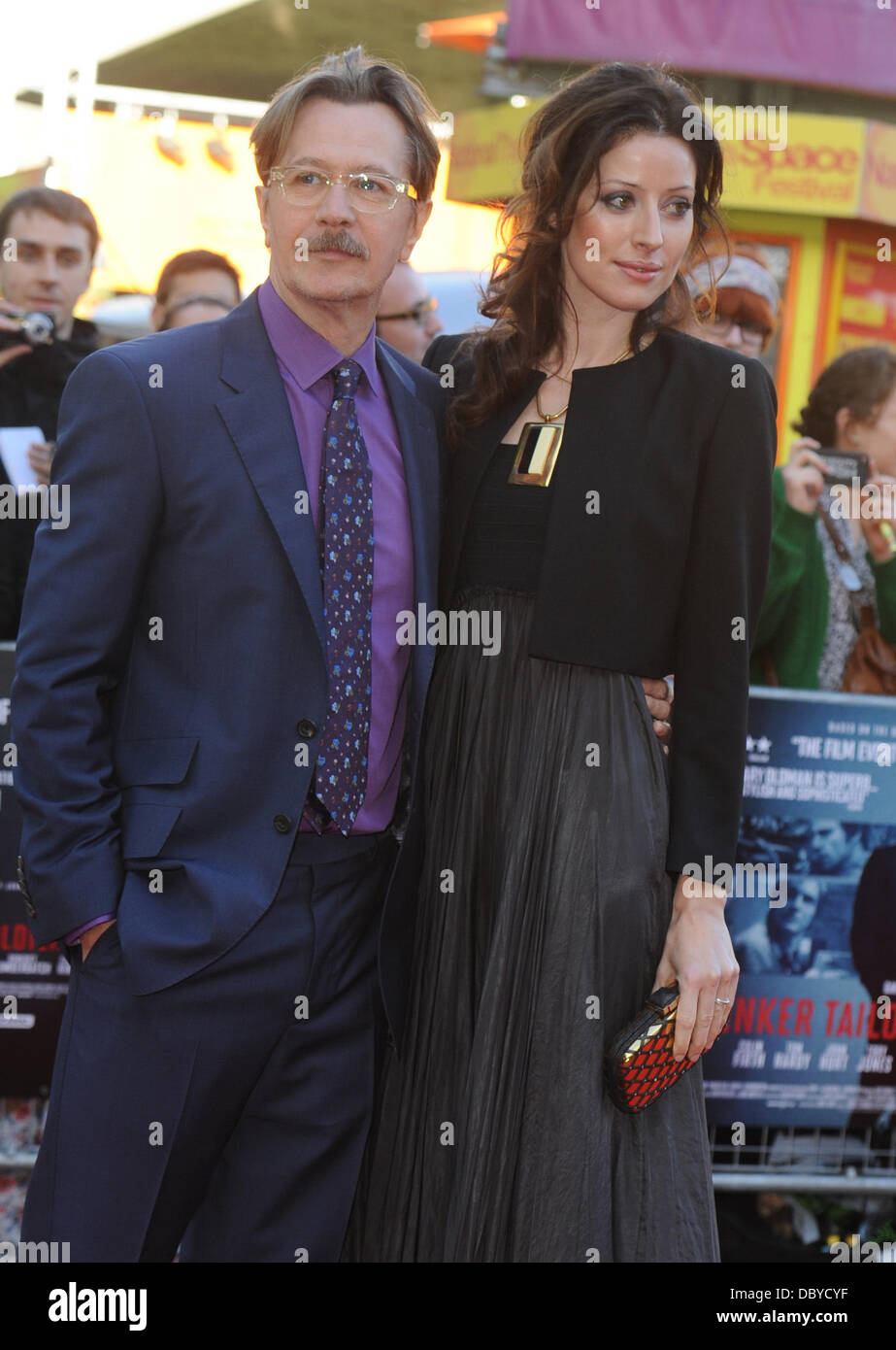 Gary Oldman and Alexandra Edenborough at the premiere of 'Tinker ...