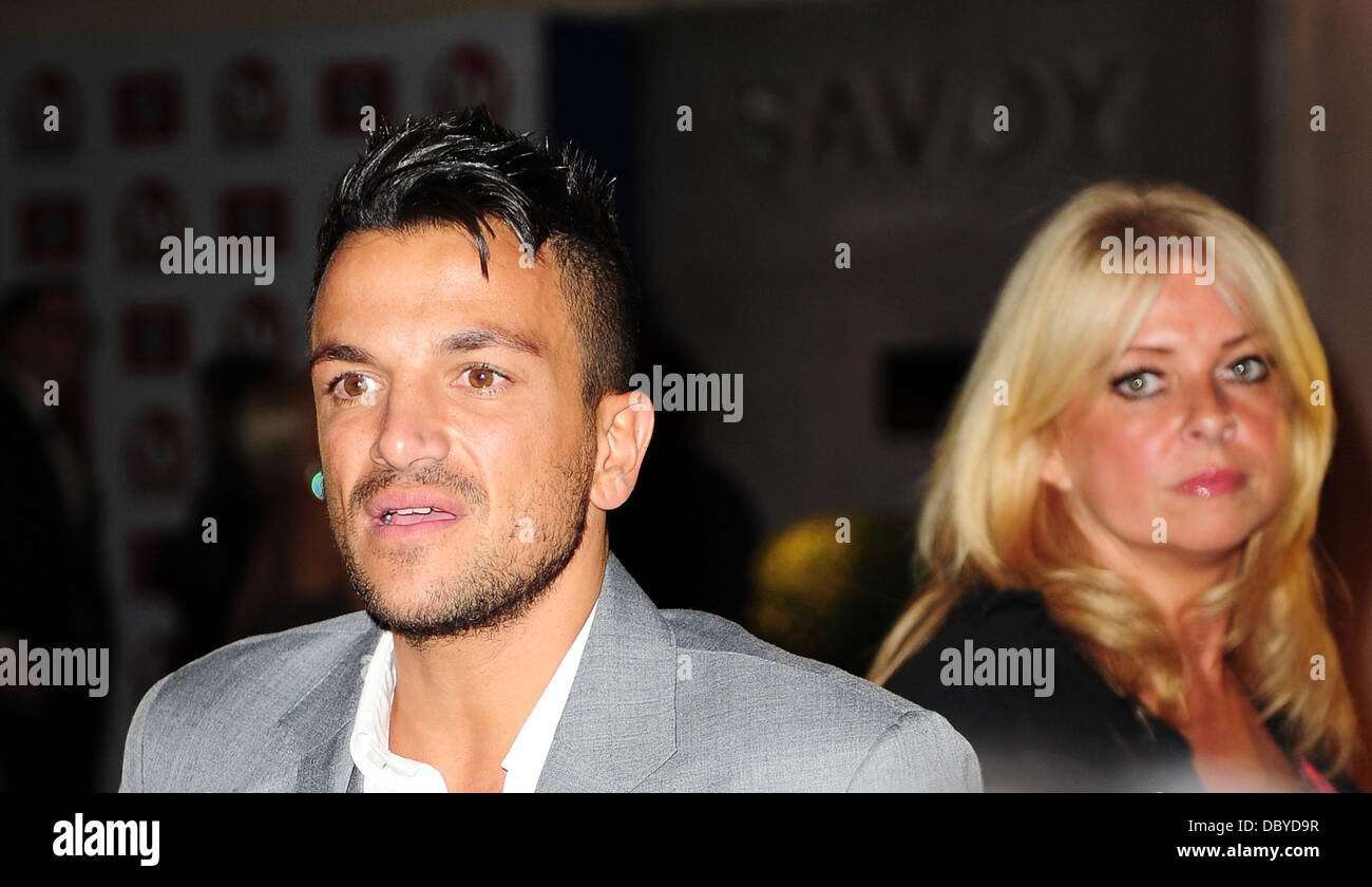 Peter Andre and his manager, Claire Powell at the TVChoice Awards 2011 ...
