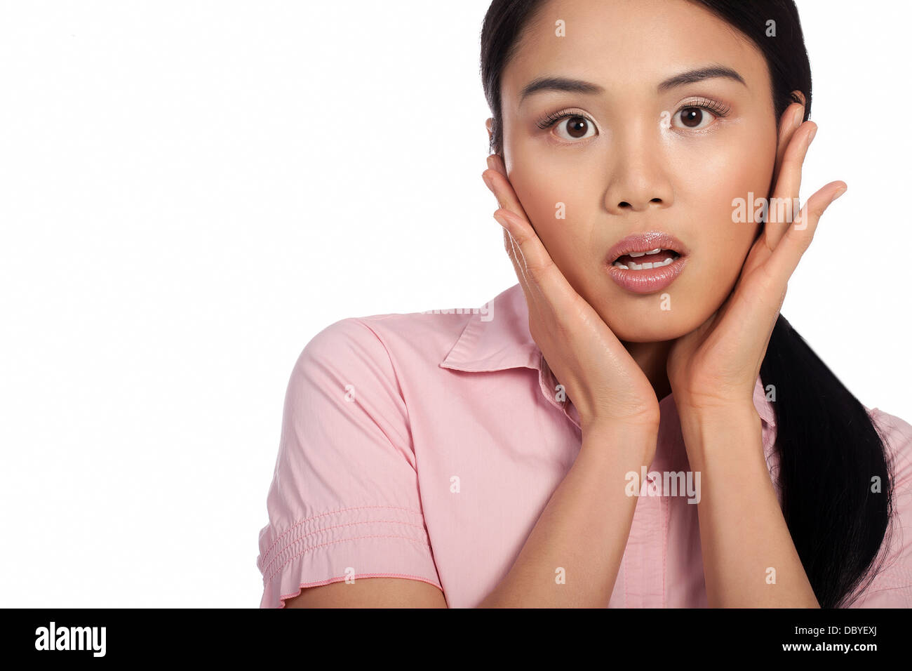Asian woman awestruck hi-res stock photography and images - Alamy
