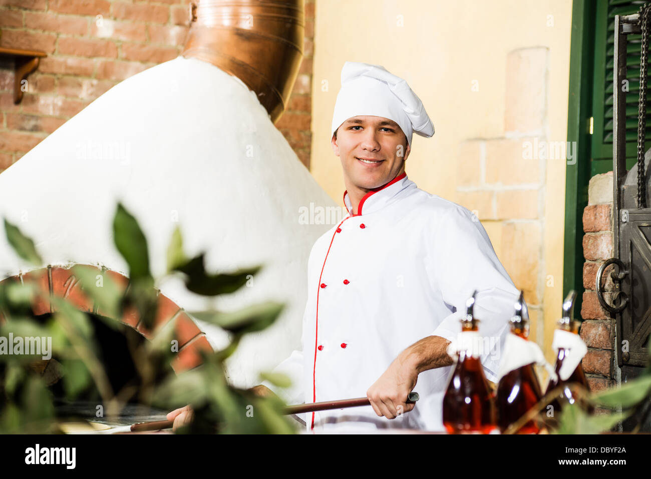 chef working in the kitchen Stock Photo - Alamy