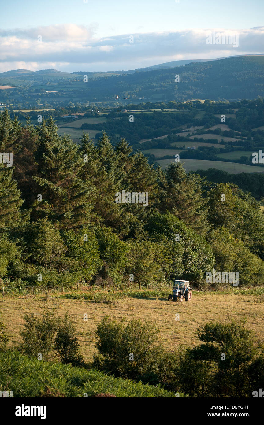 Devon farming,moorland farming,tractor,farmer on tractor, united ...