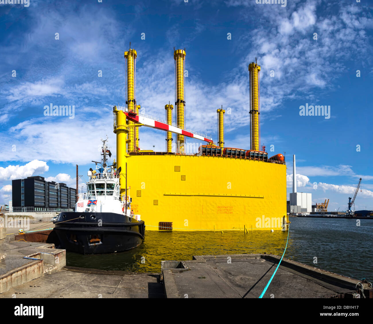 Transformer platform for energy generated from the offshore wind farms ...
