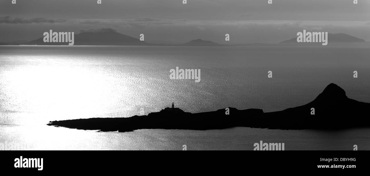 The Western Isles over the waters of the Minch with Neiss Point ...