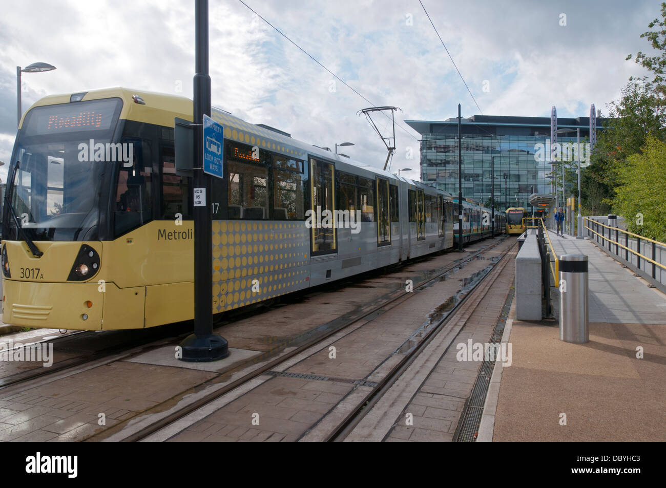 M5000 Flexity Swift tram at the Metrolink station at MediaCityUK ...