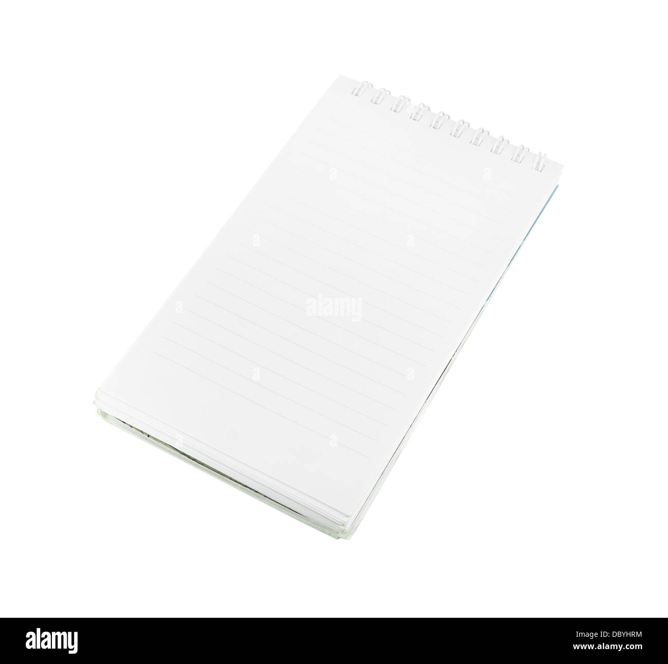 paper notebook vertical on white background (with clipping path Stock ...