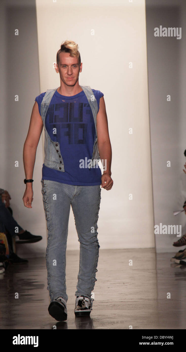 Jeremy Scott at the New York Mercedes-Benz Fashion Week Spring 2012 ...