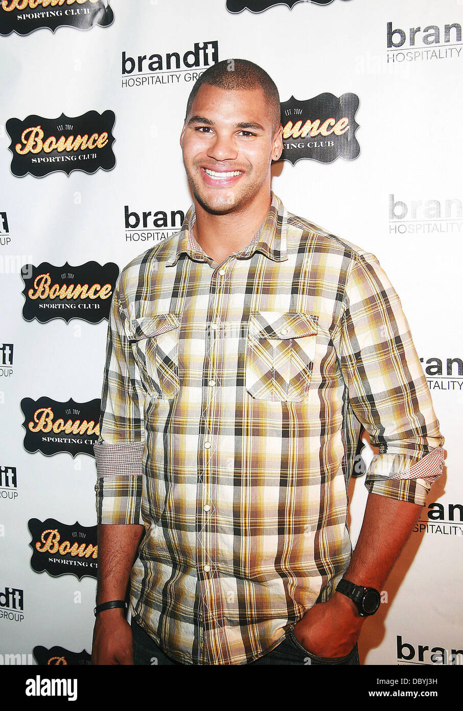 Mark Fraser celebrities attend the grand opening of Bounce Sporting ...