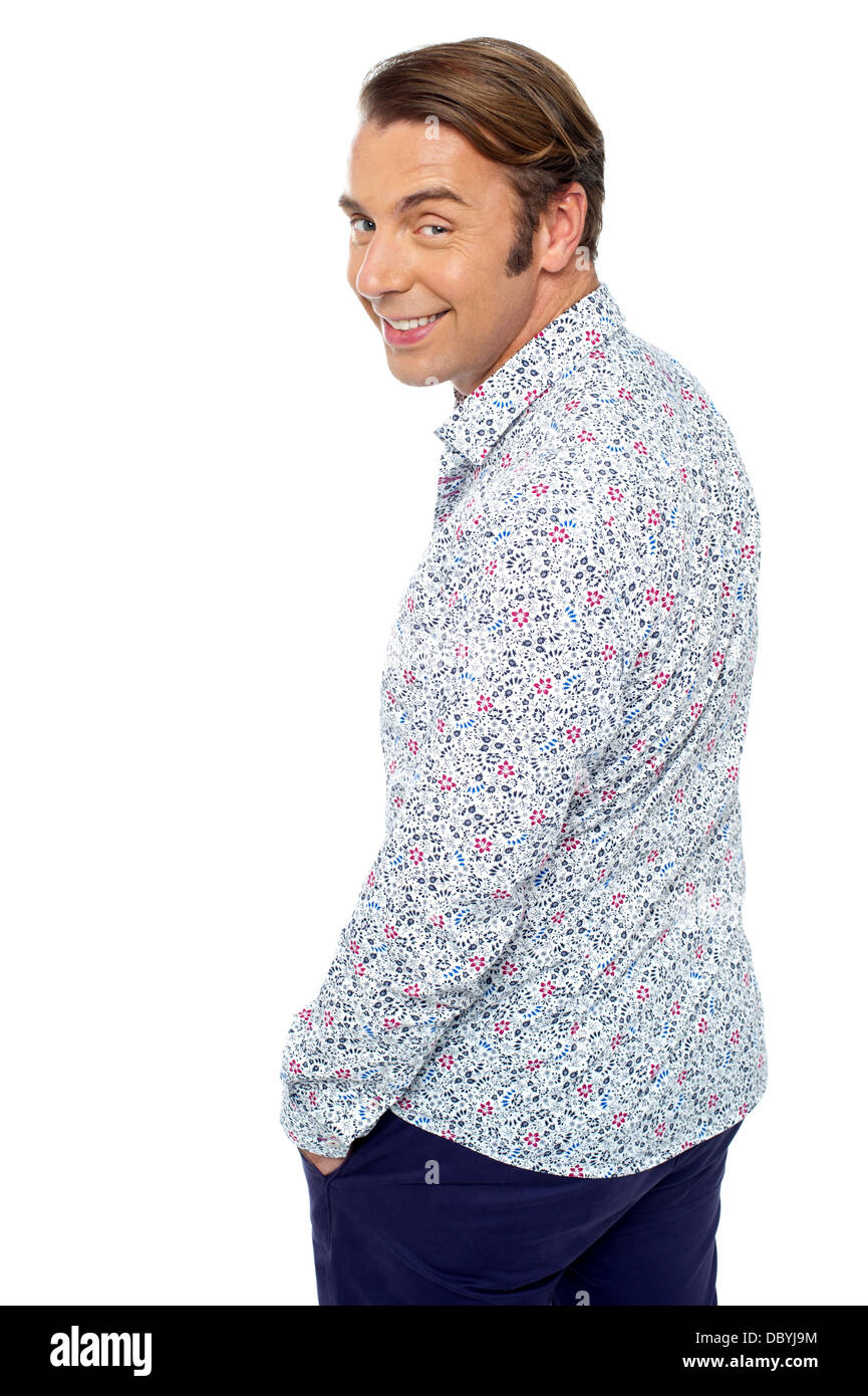 Handsome man in trendy casuals Stock Photo - Alamy