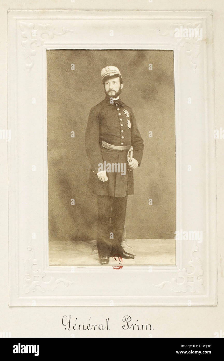 The spanish general Juan Prim (1814-1870 Stock Photo - Alamy