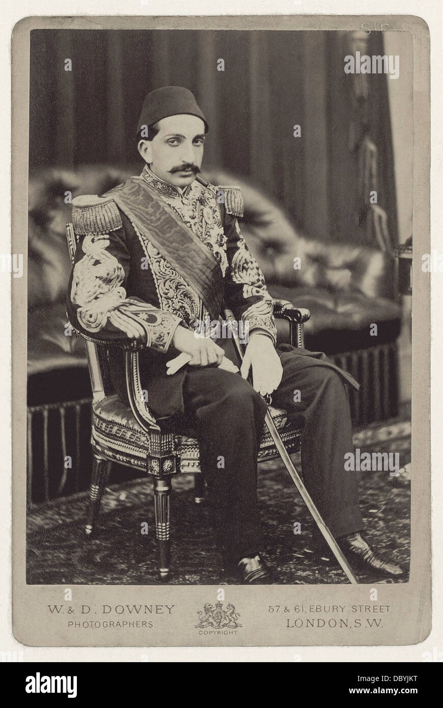 Shahzade Abdulhamid II (1842-1918), probably on Balmoral Castle (GB) in ...