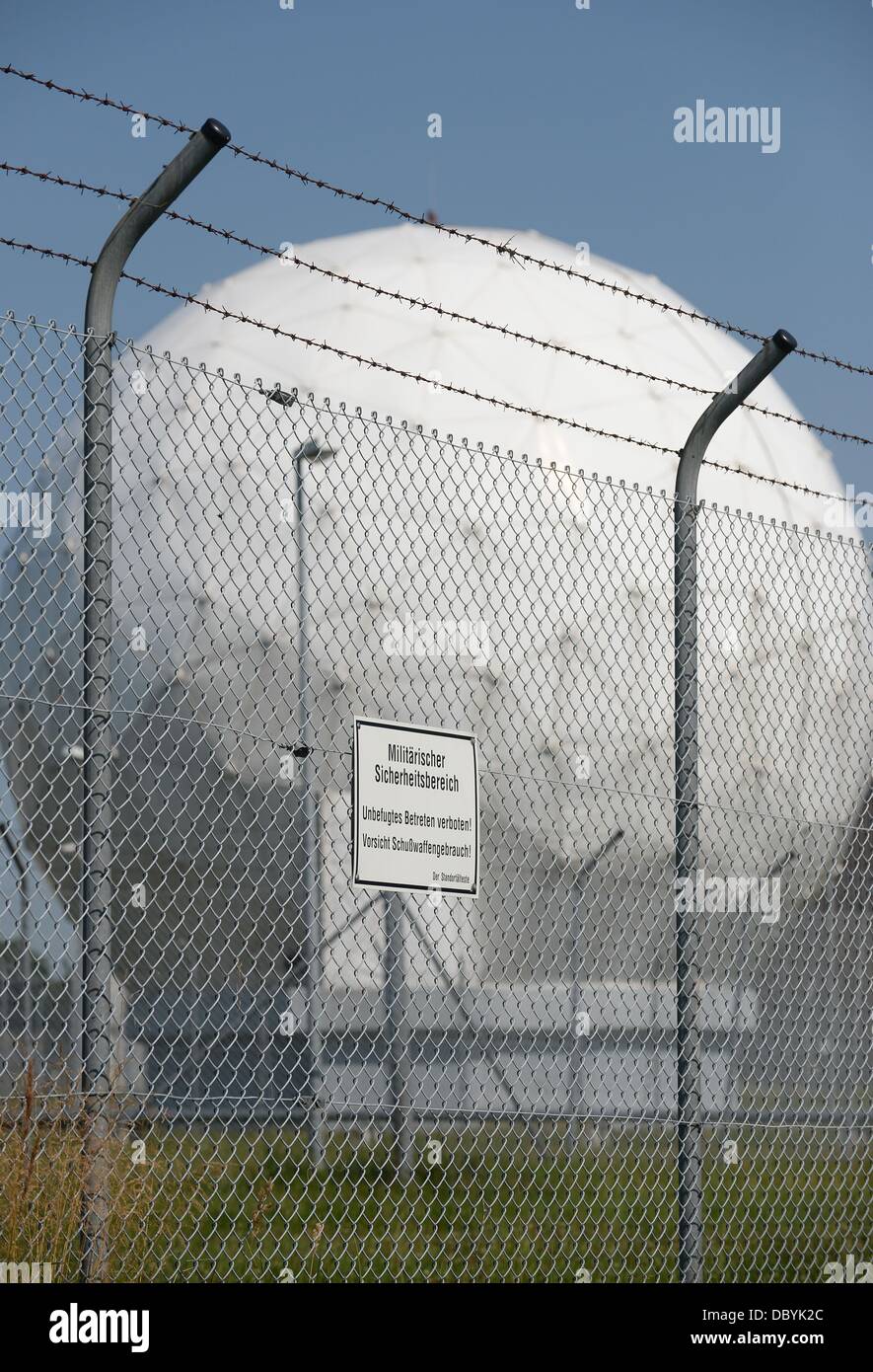 Bad Aibling, Germany. 06th Aug, 2013. Radomes (radar domes) are ...