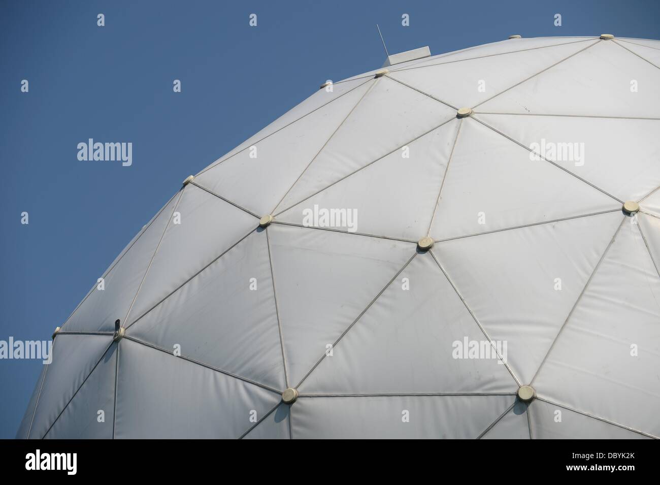 Bad Aibling, Germany. 06th Aug, 2013. Detailed view of a radome (radar ...