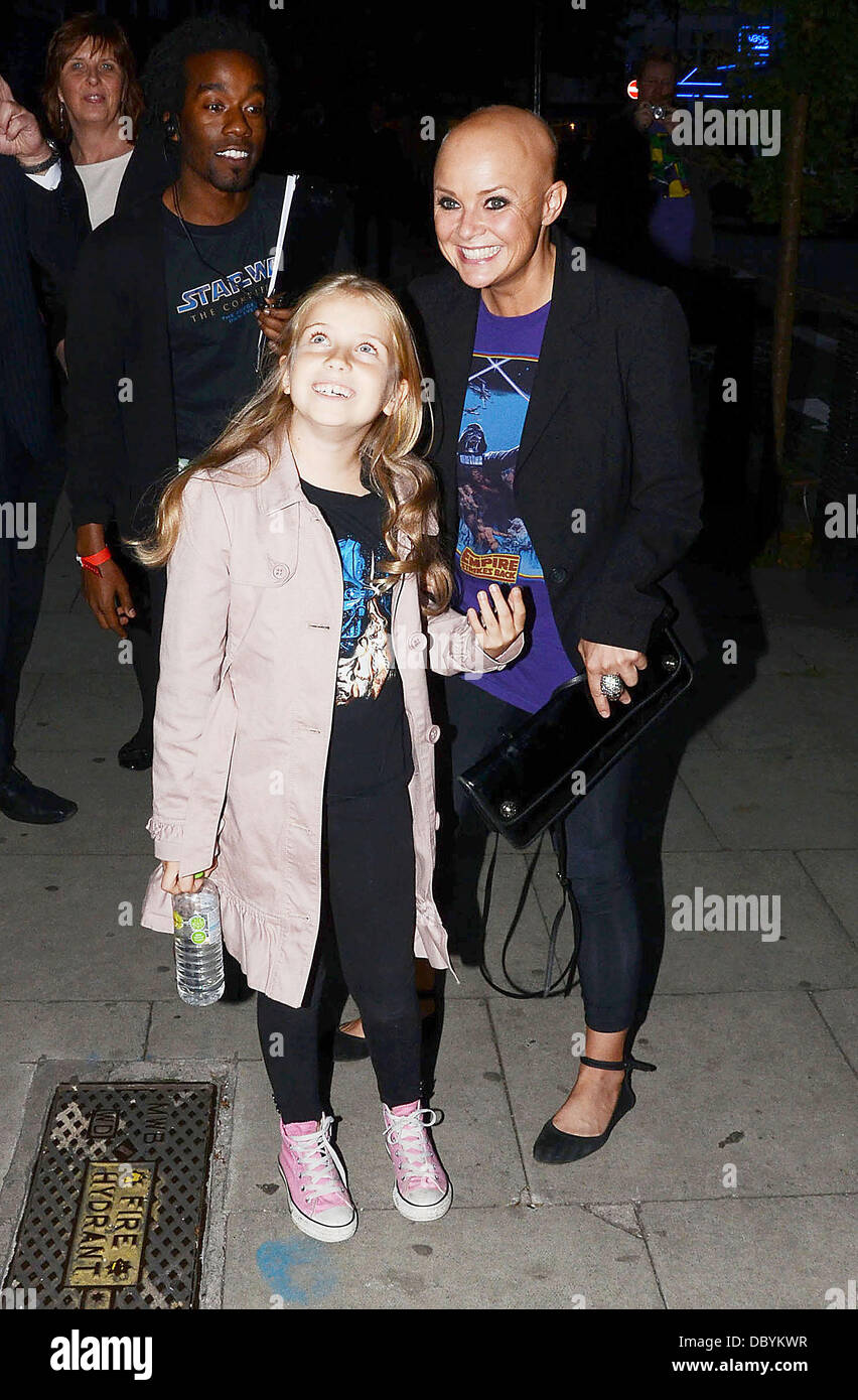 Gail Porter and daughter Star Wars Blu-Ray - launch party at BT Tower ...