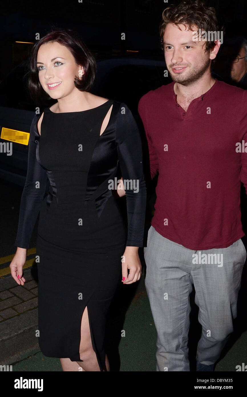 Charlotte Church and Jonathan Powell Star Wars Blu-Ray - launch party at BT Tower - Outside ...