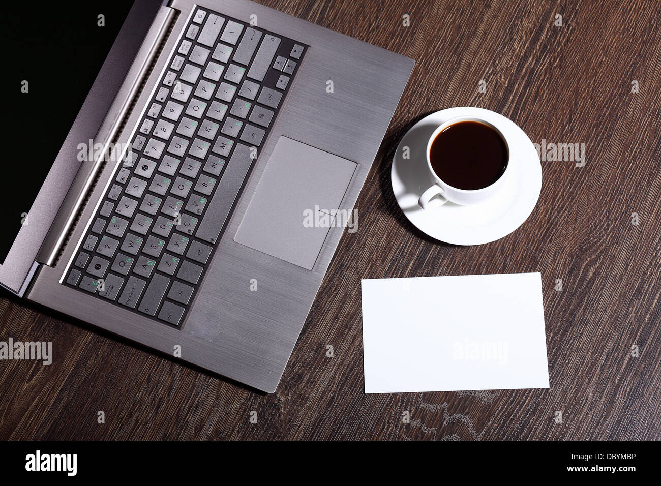 Coffee at business workplace Stock Photo - Alamy