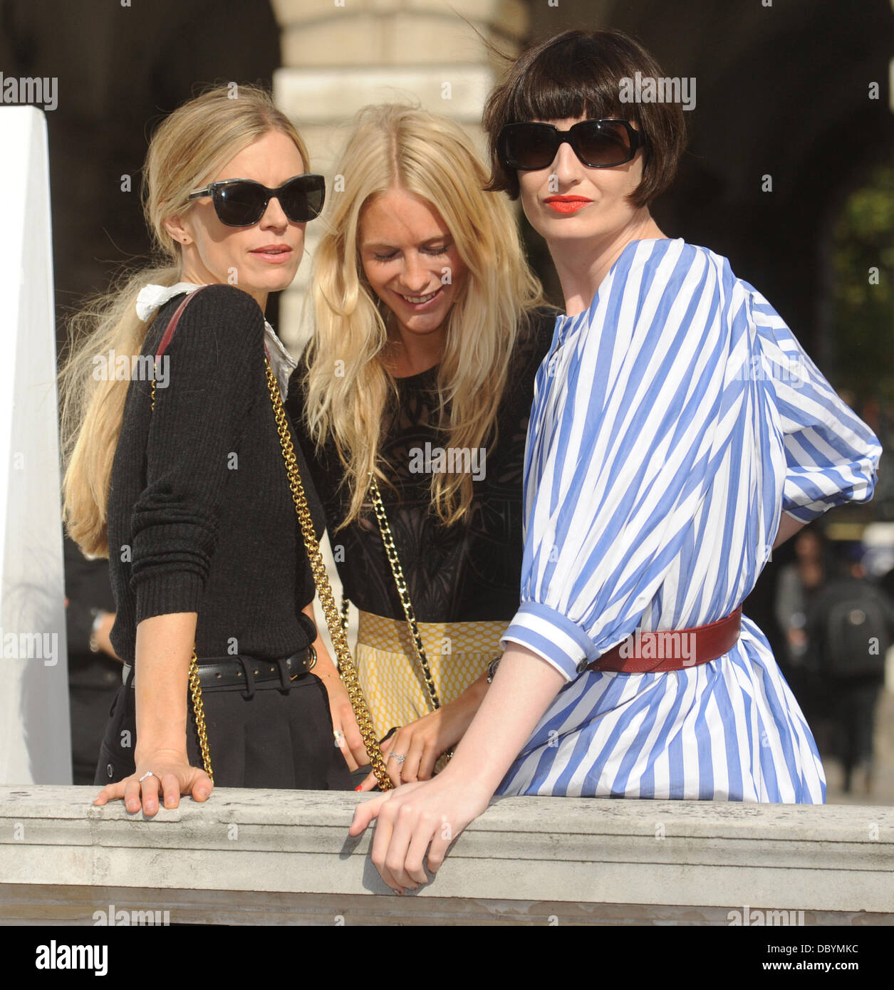 Laura Bailey, Poppy Delevigne and Erin O'Connor London Fashion Week ...