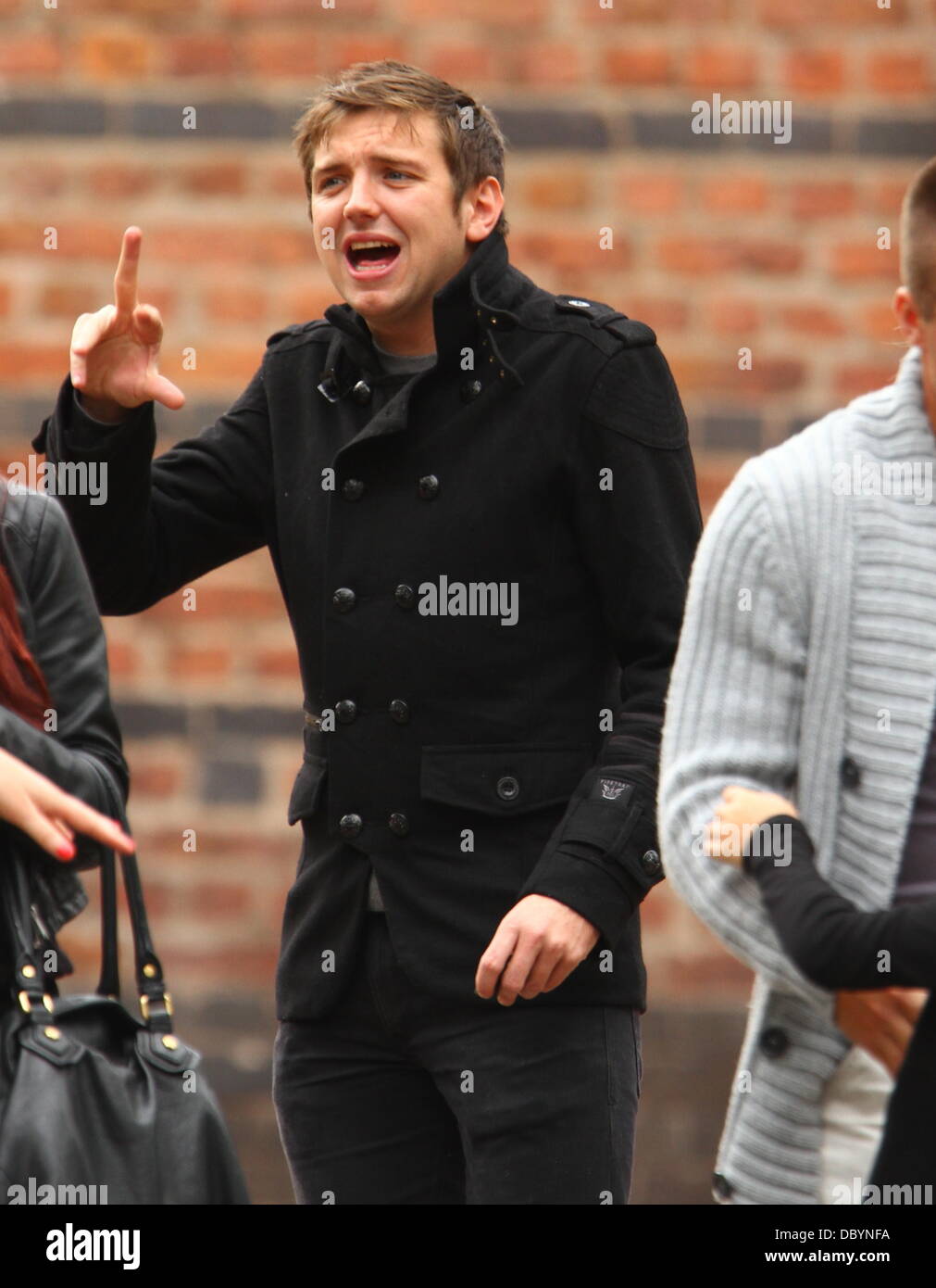 Craig Gazey 'Coronation Street' cast arriving at the Granada studios ...