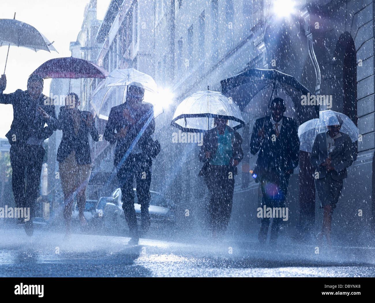 Man running in the rain hi-res stock photography and images - Alamy