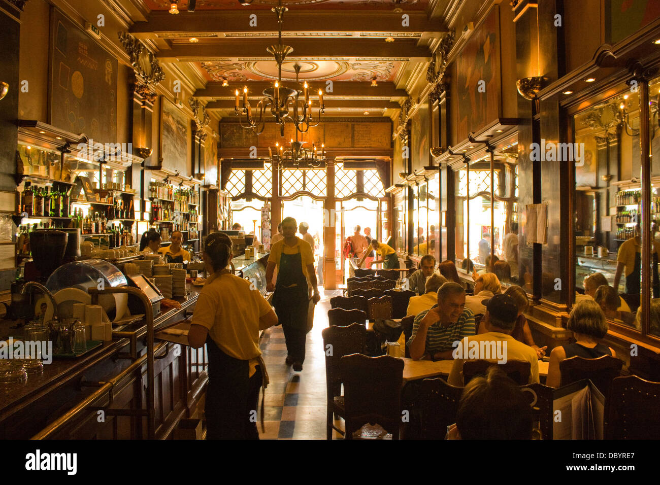 Café A Brasileira, one of the most emblematic cafes in Lisbon Stock ...