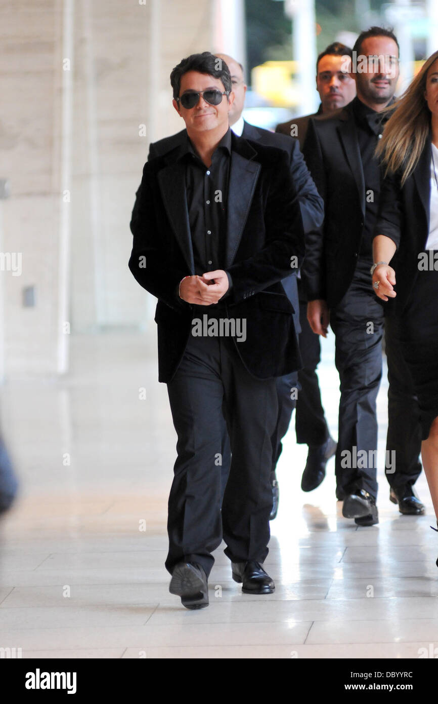 Alejandro Sanz attending the Tony Bennett 85th Birthday Gala Benefit ...