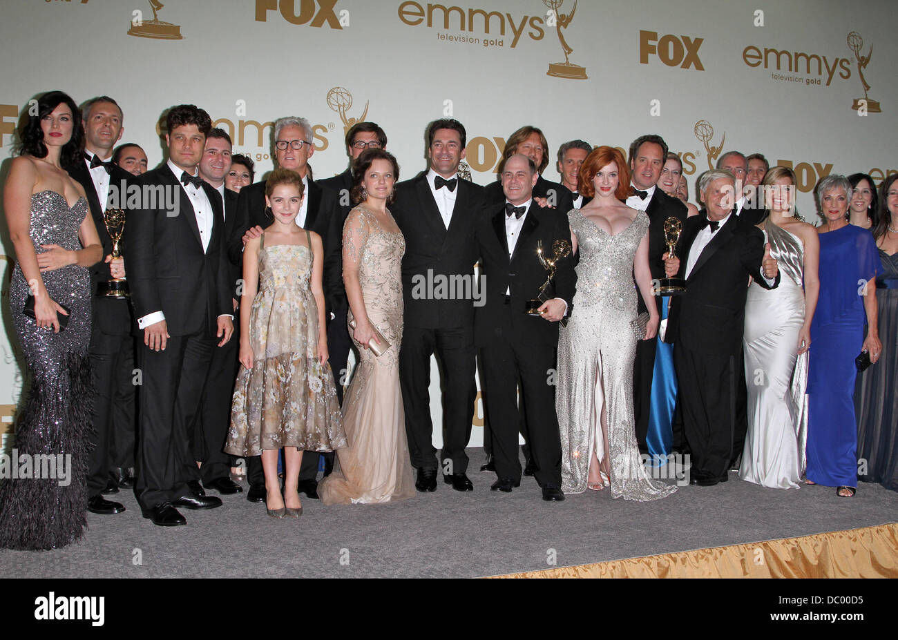 Cast of 'Mad Men' The 63rd Primetime Emmy Awards held at the Nokia ...