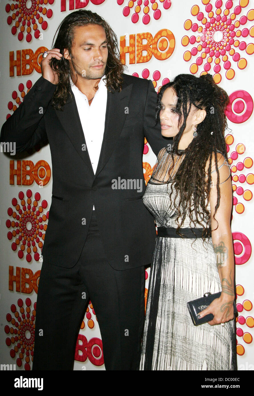 Lisa Bonet and Jason Momoa 2011 HBO's Post Award Reception following ...