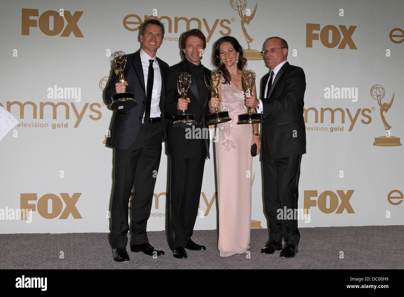 Phil Keoghan, Jerry Bruckheimer, Elise Doganieri and Jonathan Littman ...