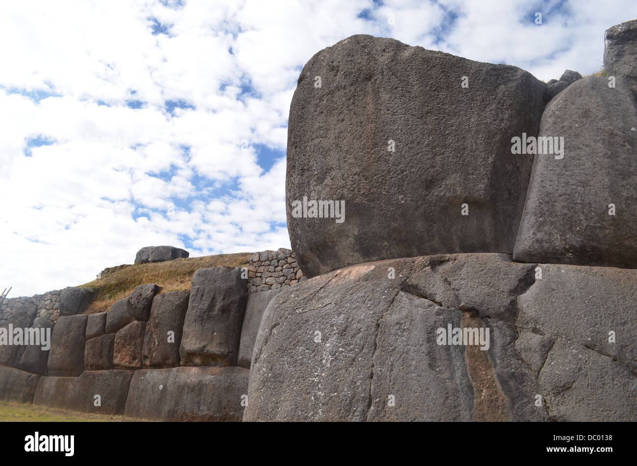 Giant stone walls sacsayhuaman inca hi-res stock photography and images ...