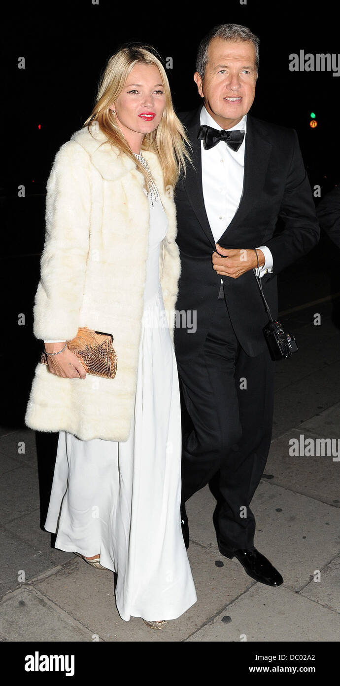 Kate Moss and Mario Testino Moet & Chandon Etoile Award - gala ceremony ...