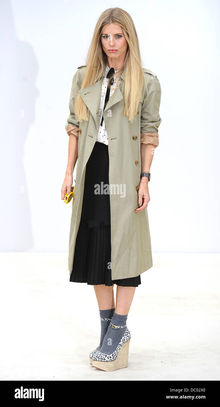 Laura Bailey London Fashion Week Spring/Summer 2012 - Burberry Prorsum ...