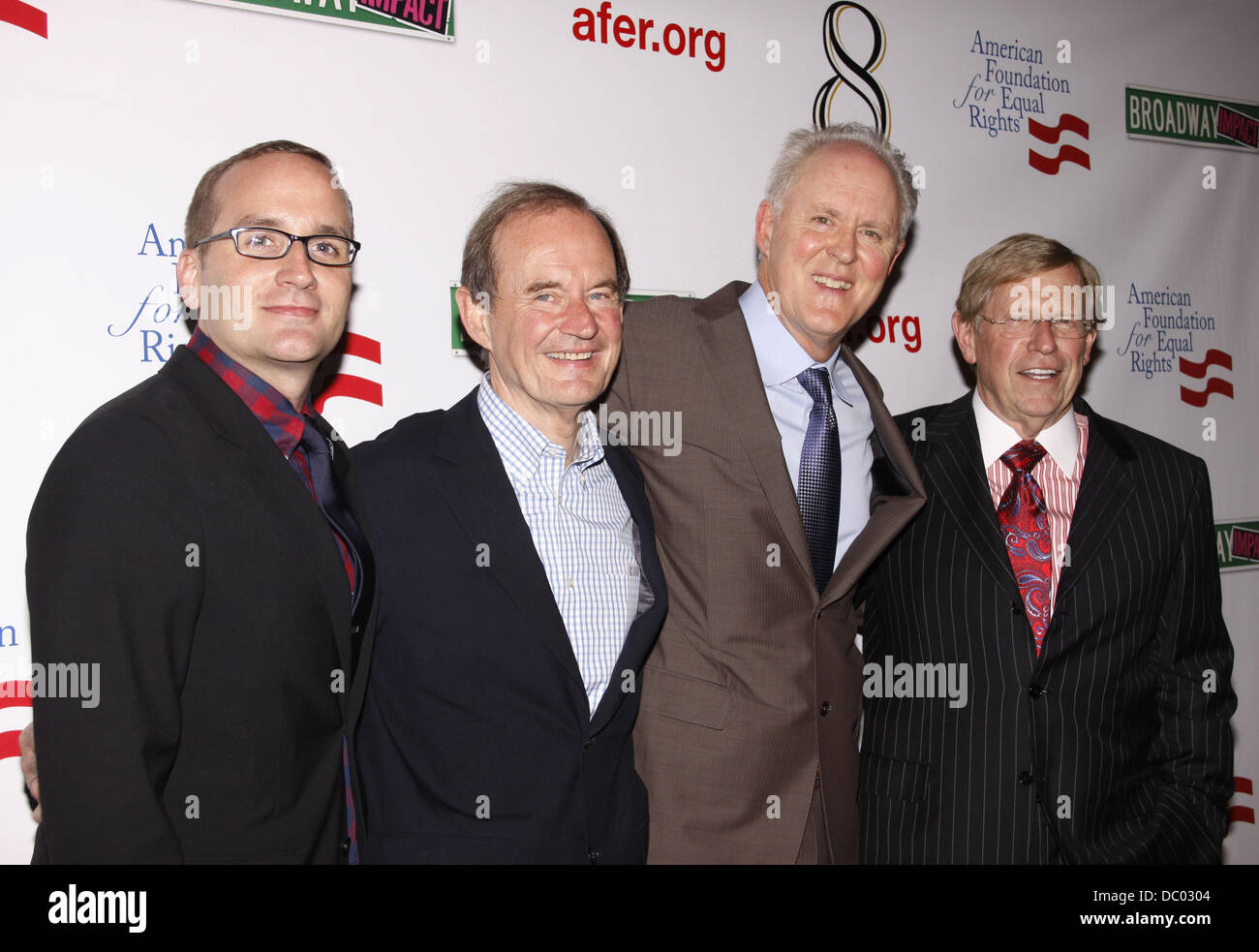 Chad Griffin, David Boies, John Lithgow and Theodore Olson After party ...