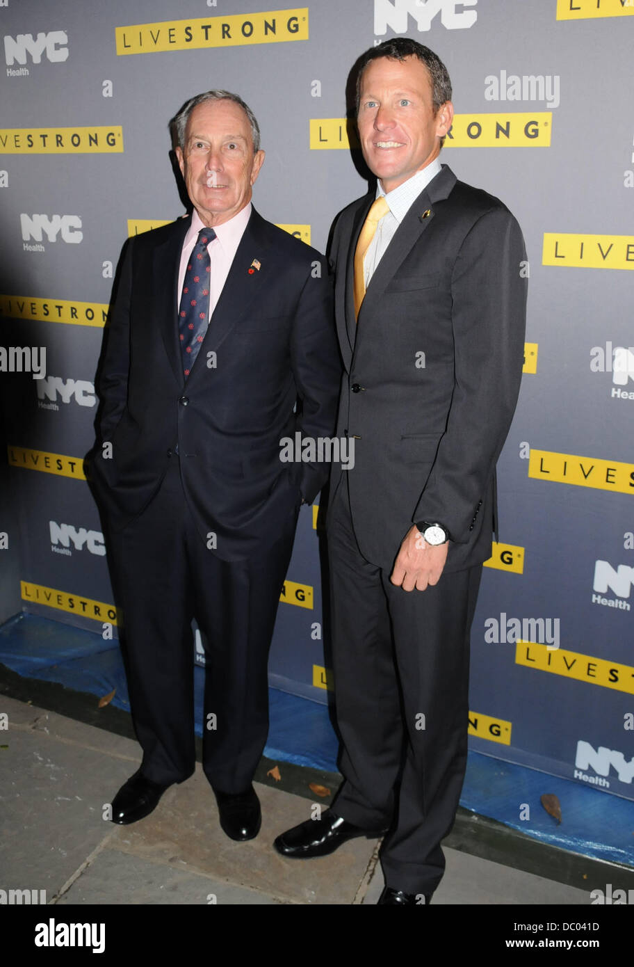 Lance Armstrong and Mayor Michael R. Bloomberg The United Nations hold ...