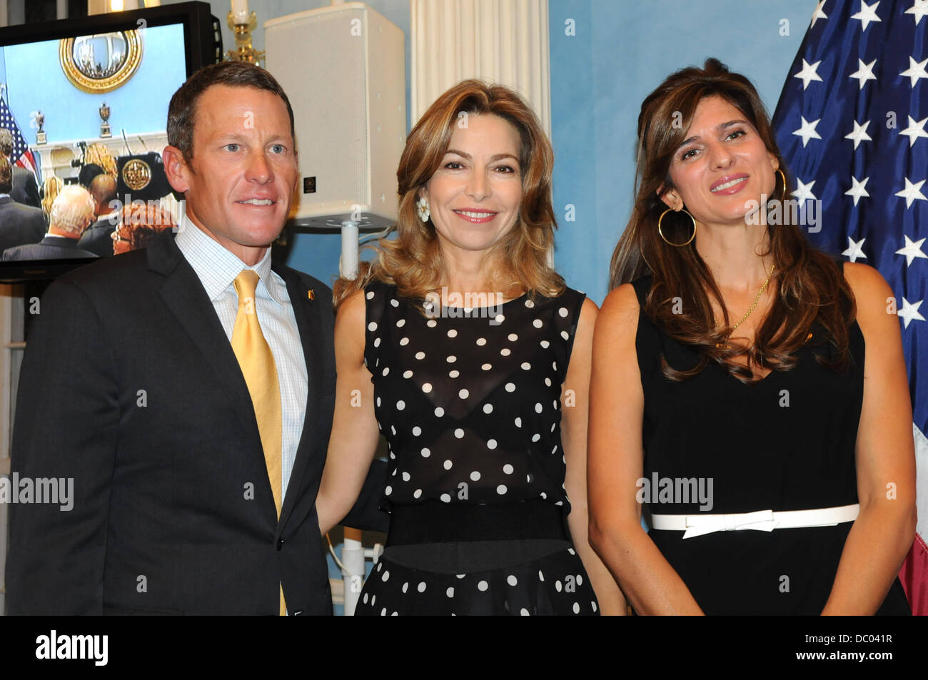 Lance Armstrong, Princess Dina Mired and Royal Highness Ghida Talal The ...