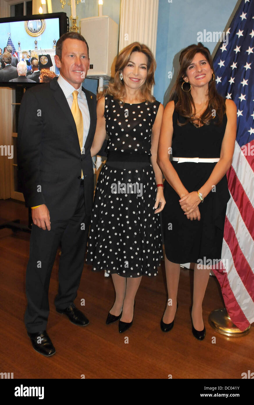 Lance Armstrong, Princess Dina Mired and Royal Highness Ghida Talal The ...