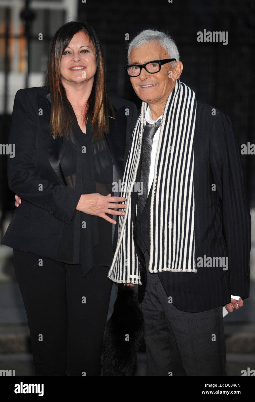 Vidal Sasson (R) and guest London Fashion Week Downing Street Reception ...