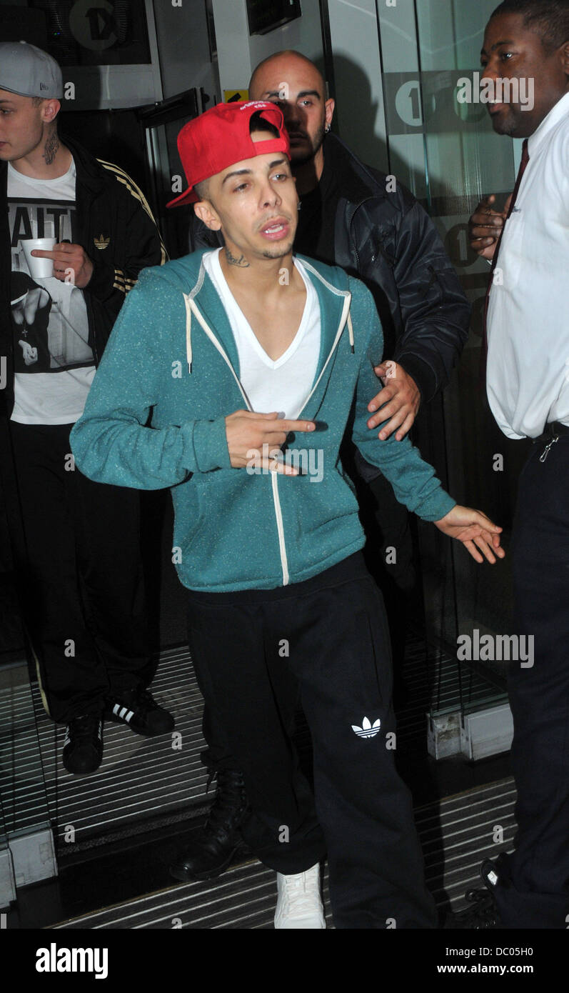 Dappy aka Dino Contostavlos at the BBC Radio 1 studios London, England ...