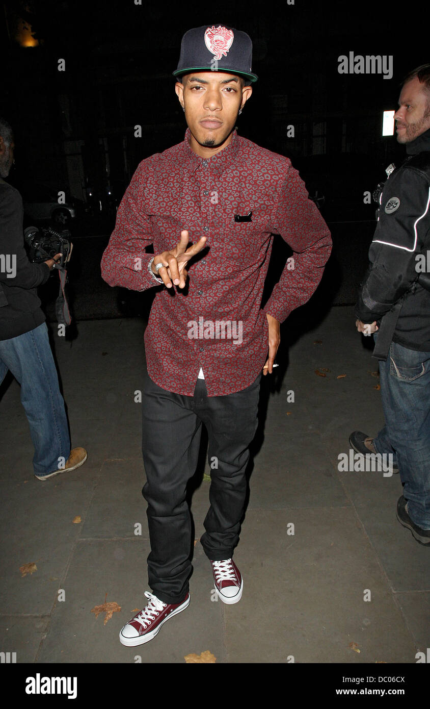 Rapper Fazer of N-Dubz at the James Small party held at the Corinthia ...