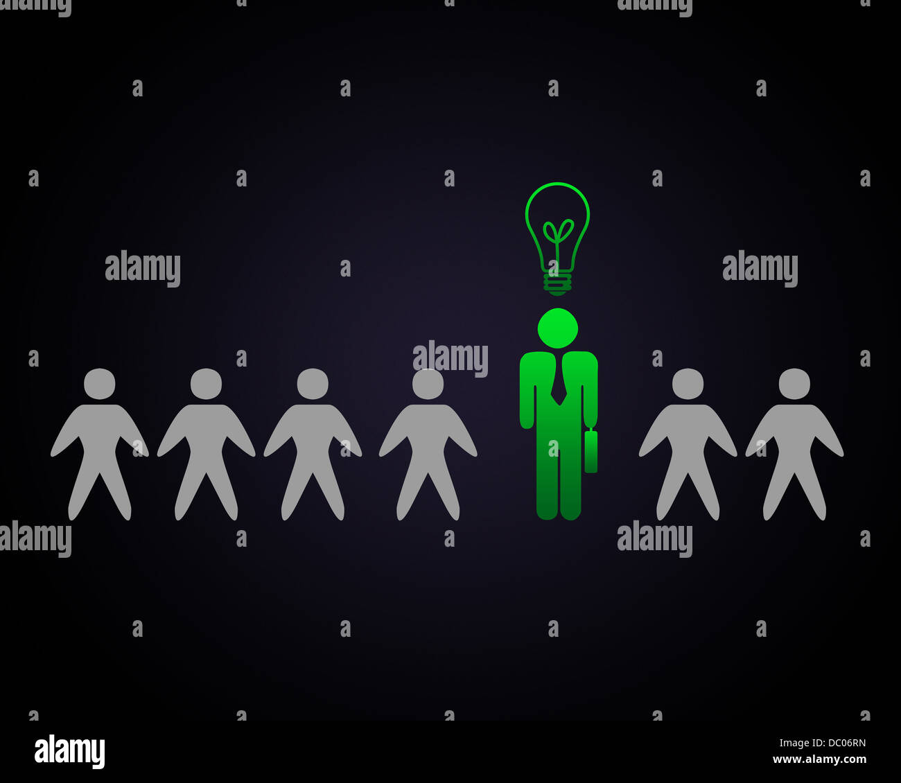 Person with a solution Stock Photo - Alamy