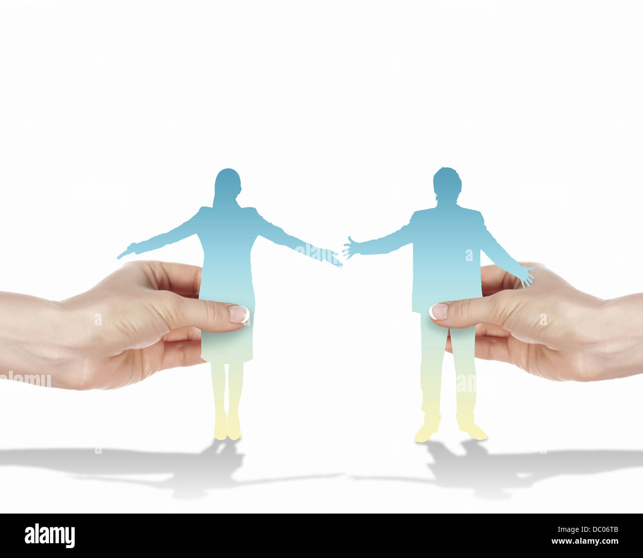 Symbol of successful partnership Stock Photo - Alamy
