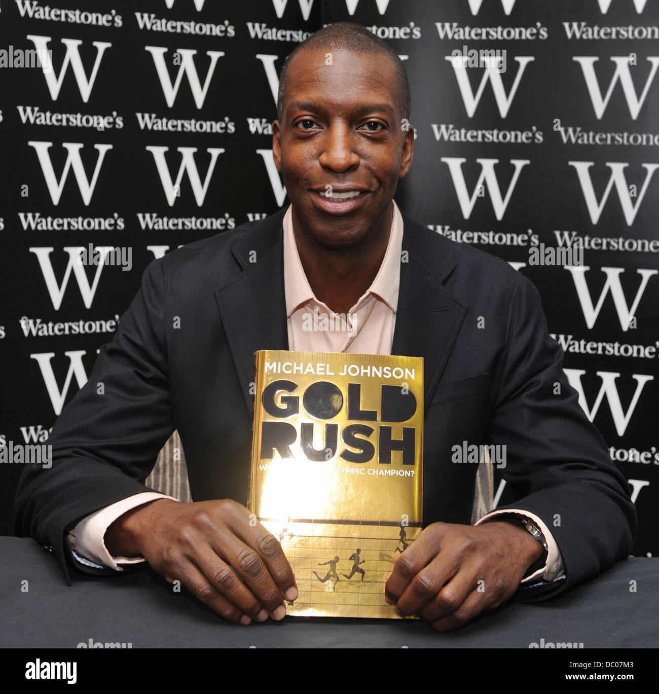 Michael Johnson signs copies of his book 'Gold Rush' at Waterstone's ...