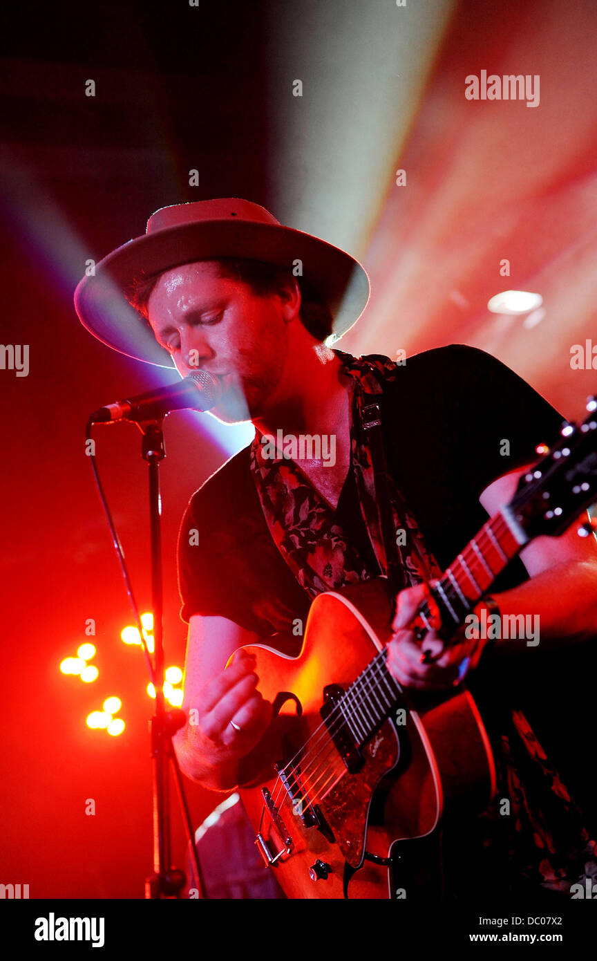 Matt Chipchase of Young Rebel Set performing at the Liverpool O2 ...