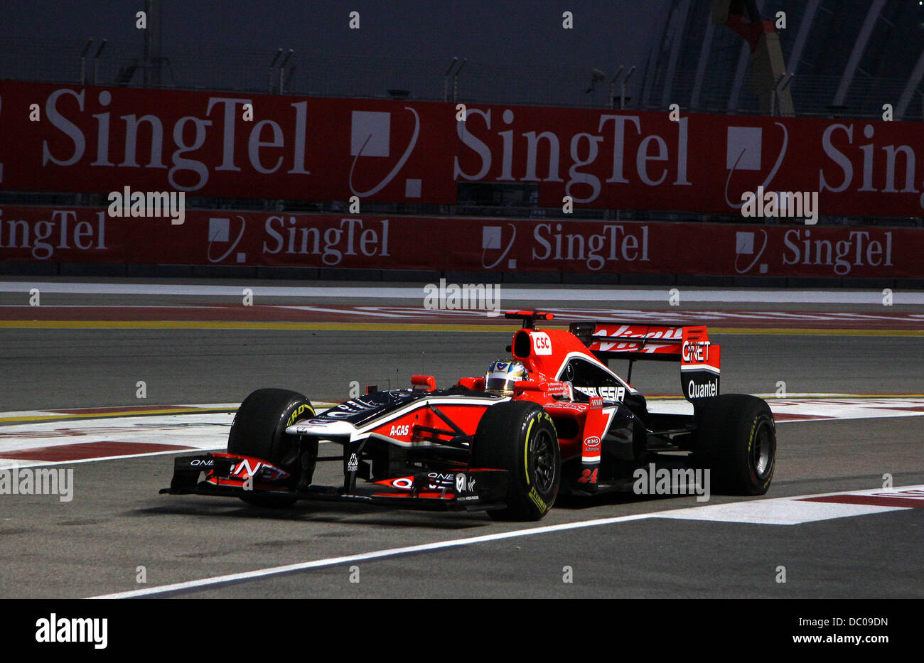 Timo Glock, Virgin Racing-Cosworth, Formula 1: Singapore Grand Prix ...