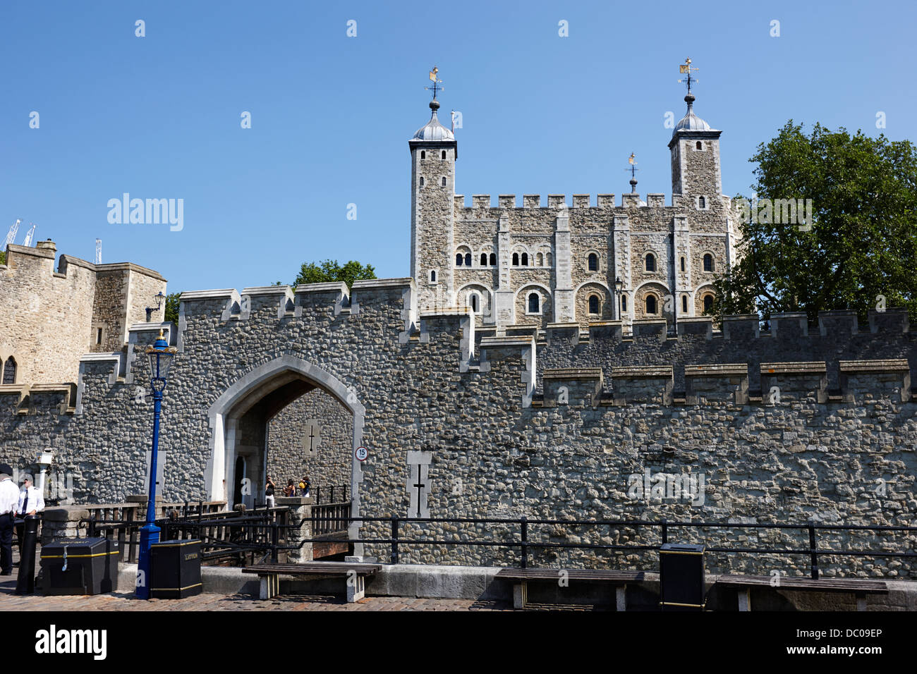 henry IIIs watergate group entrance to The tower of London England UK ...